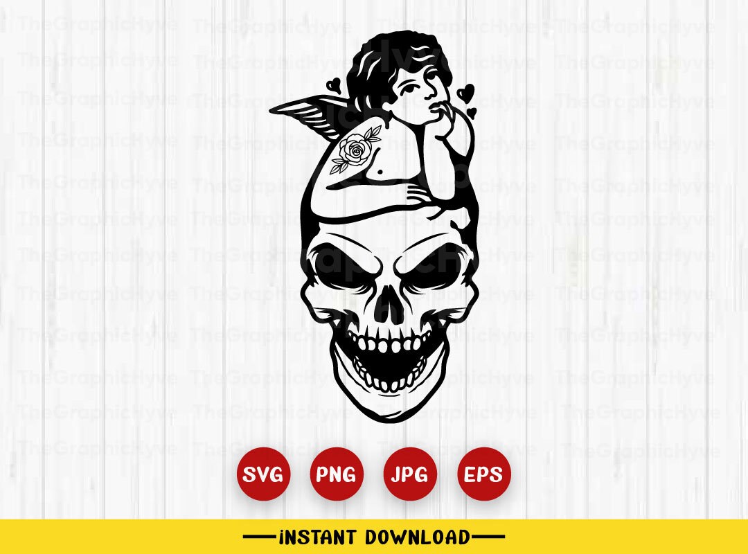 Not Today Cupid Svg Png, Funny Valentine Svg Retro Floral Skull Western ...