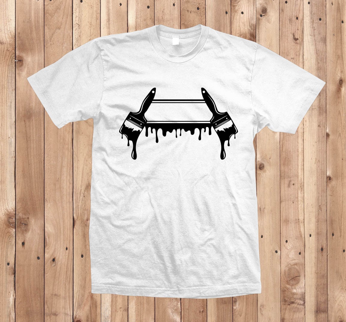 Dripping Paint Brush Layout With Name Placement Svg | Dripping Paint ...