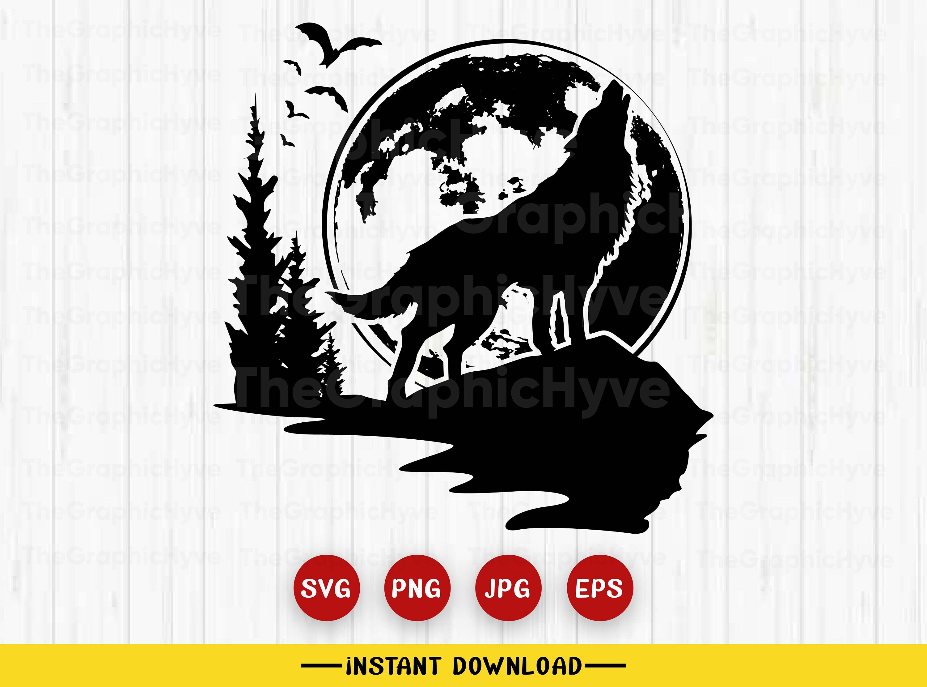 Howling Wolf SVG Wolf Svg Animal Shirt Svg Wolf Shirt - Etsy