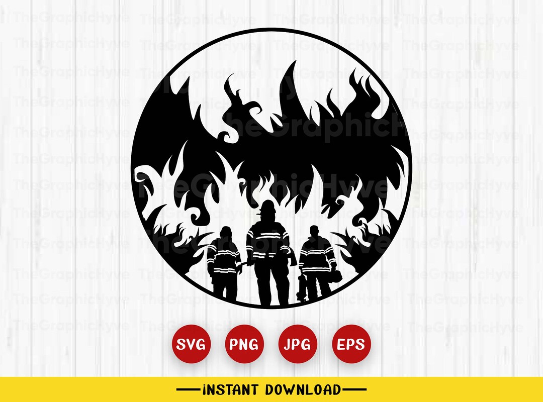 Firefighter SVG, Fireman SVG, Fire Svg, Firefighter Cut Files ...