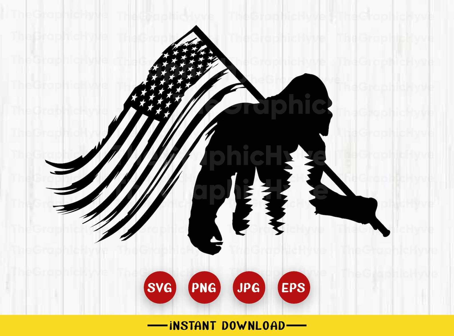 The Bigfoot Svg Big Foot Svg, Yeti Svg, Sasquatch Svg. Vector Cut File ...
