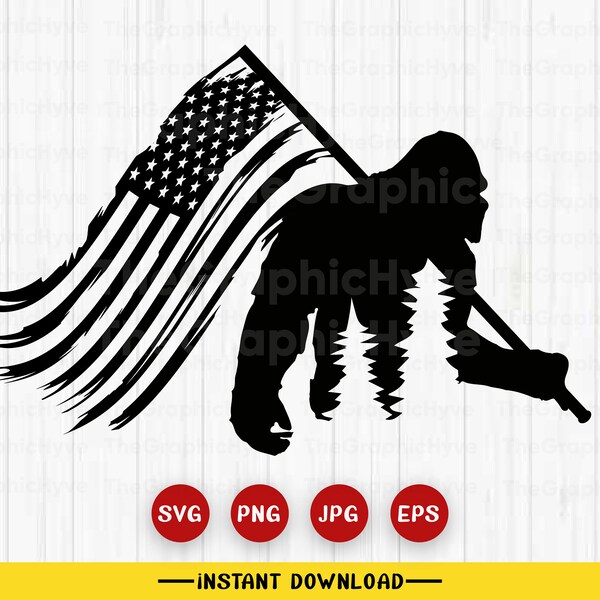 Bigfoot Silhouette Sticker - Etsy