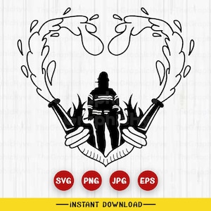 Love Firefighter SVG | Firefighter SVG | Firefighter Dad Svg | Fireman ...