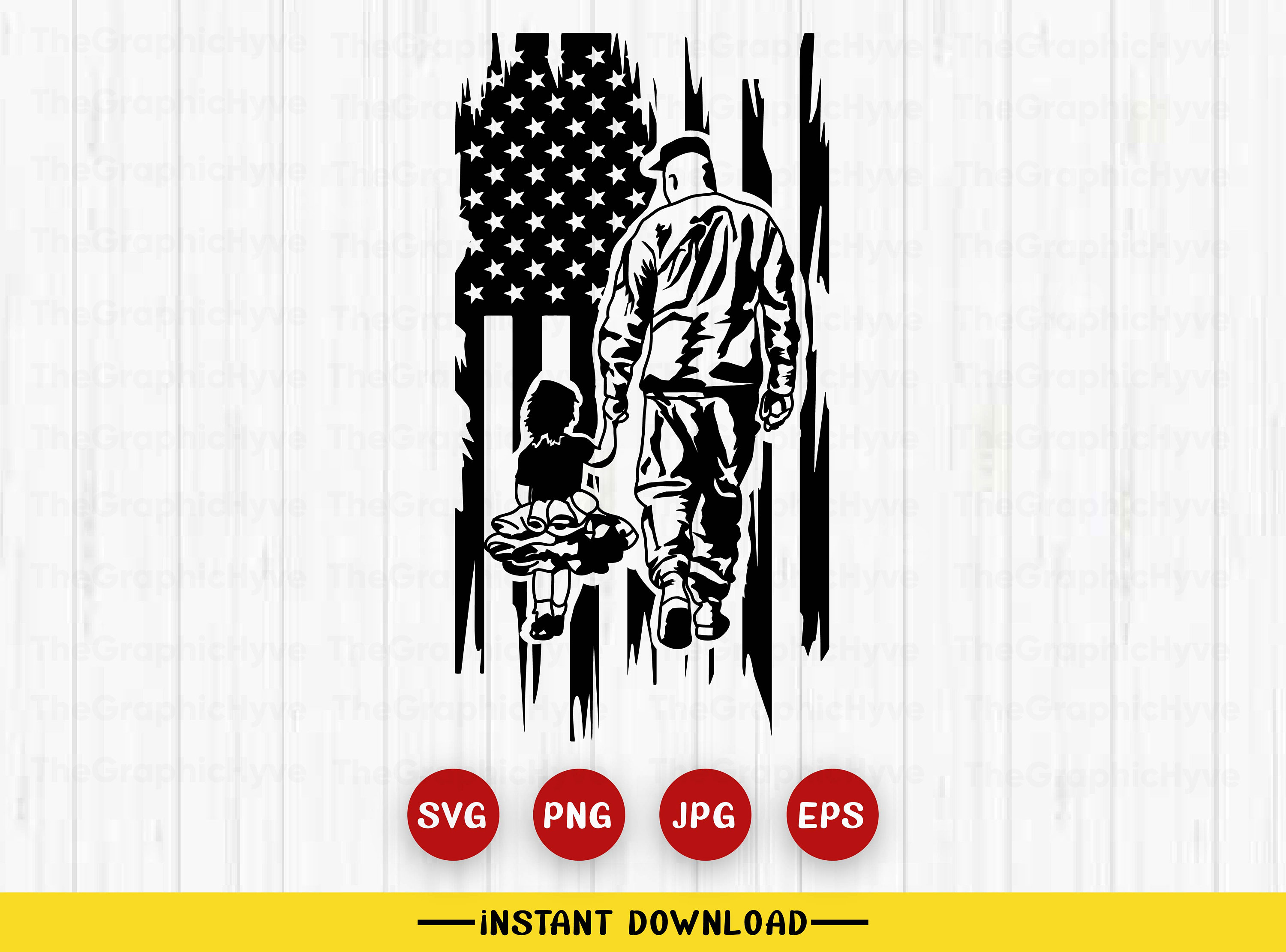 US Soldier Dad and Daughter Svg | Military Dad Svg | Veteran Dad Svg ...