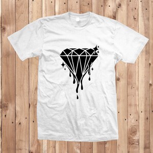 Dripping Diamond SVG File | Crystal SVG | Gemstone Decal T-shirt ...