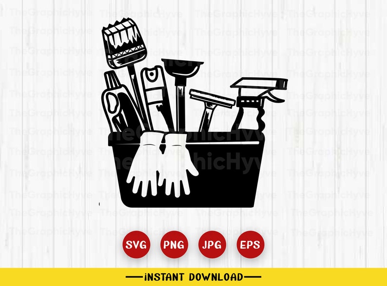 Cleaning Tools, Cleaning Svg, Cleaning Tools Svg, Cleaning Service Svg ...