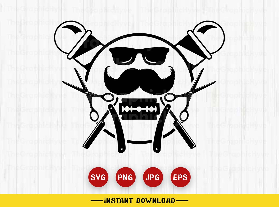 Barbershop Digital Downloads | Barber Svg | Barber Clipart | Barber ...