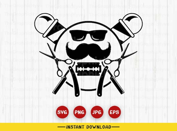 Barbershop Digital Downloads Barber Svg Barber Clipart | Etsy