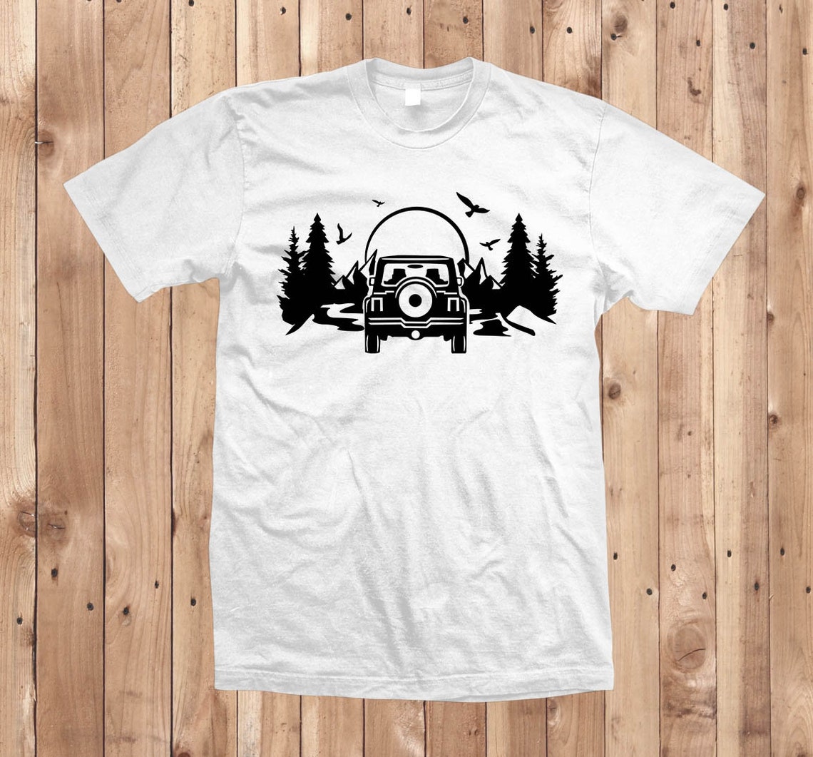 Offroad Scene SVG | Suv Svg | Adventure off Road Landmark| Forest Svg ...