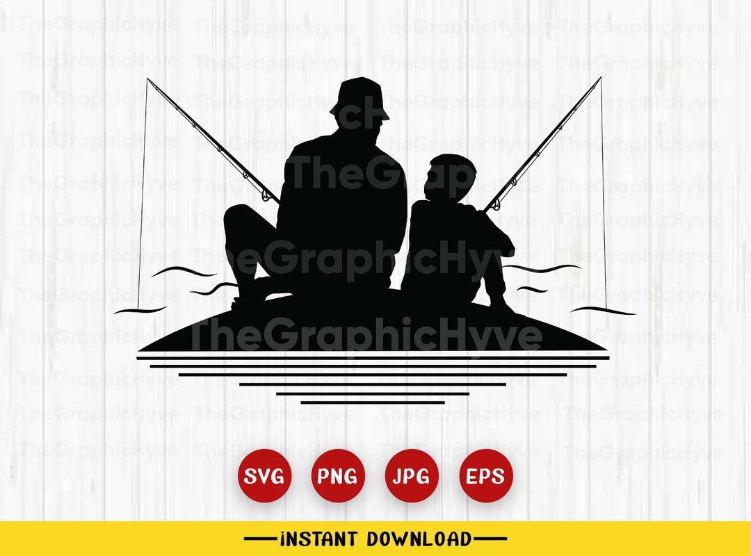 Father and Son SVG | Fishing SVG | Father and Son Fishing Svg | Dadlife ...