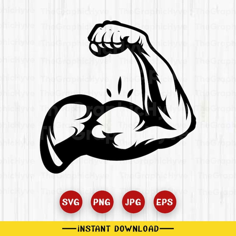 Muscle Flex Clipart - Etsy