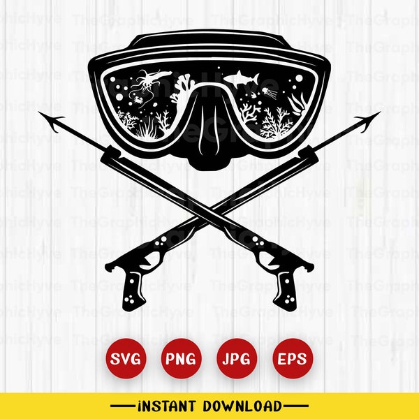 Scuba Free Dive Svg - Etsy