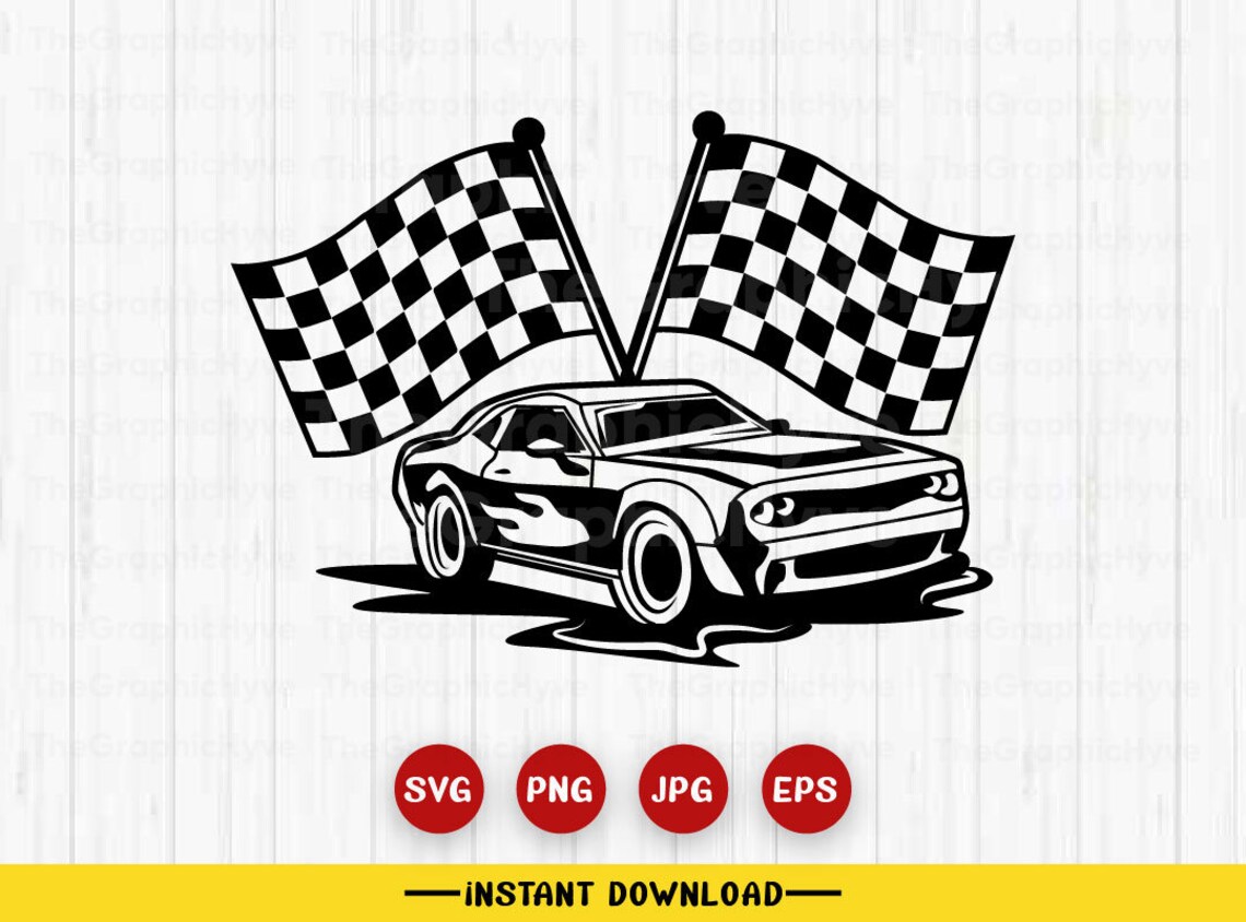 Race Car Svg Racing Car Svg Racing Flag Svg Race Flag Race Car