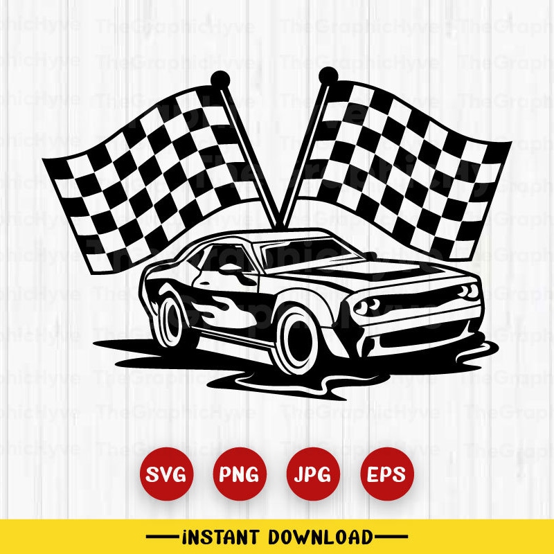 Car Racing Svg - Etsy