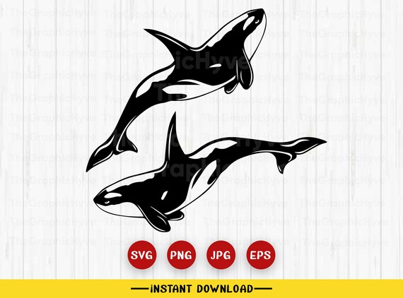 Killer Whale SVG Orca Cut File for Laser Svg File Wall - Etsy