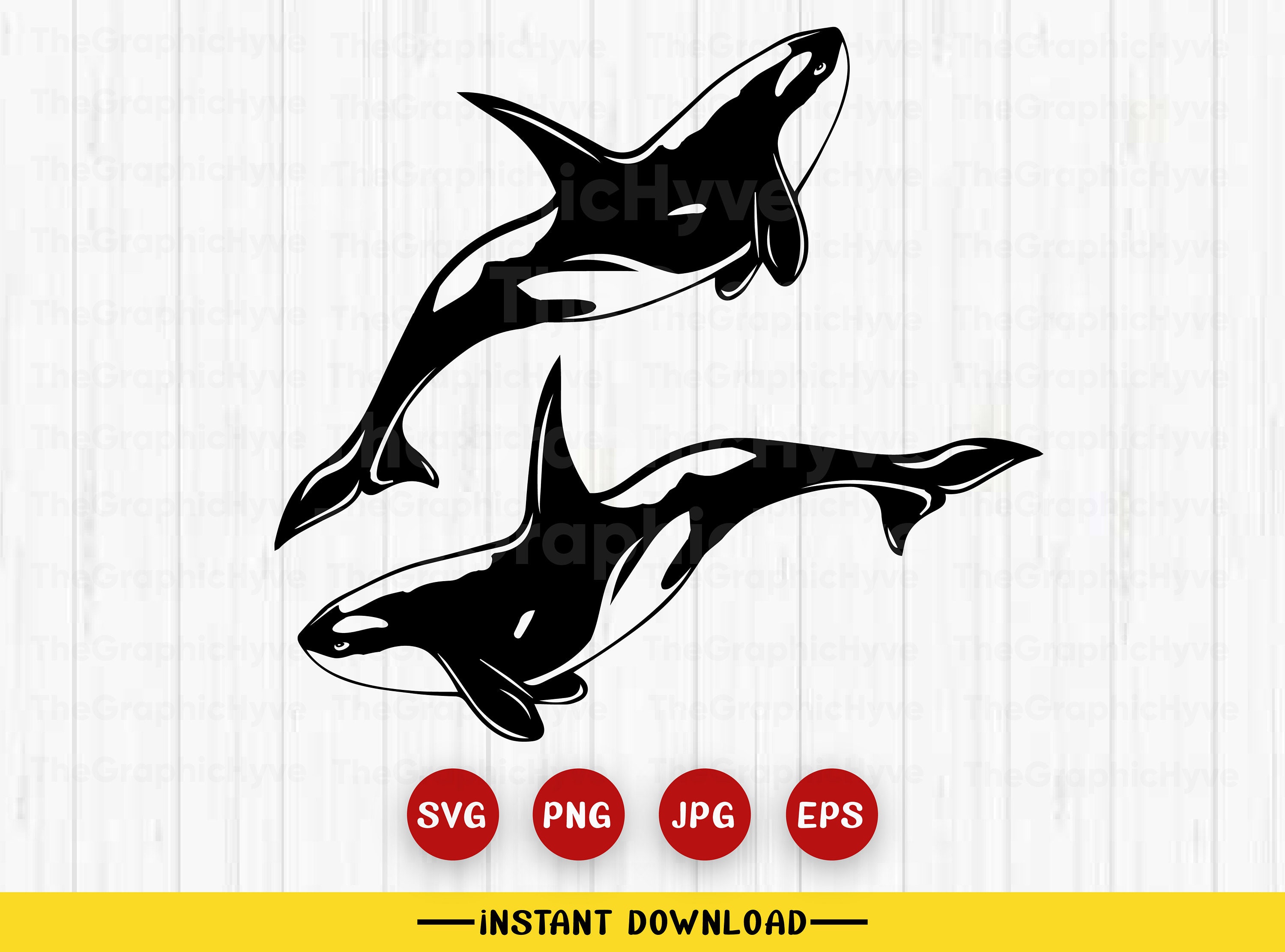 Killer Whale SVG | Orca Cut File for Laser, Svg File, Wall Decor, Svg ...