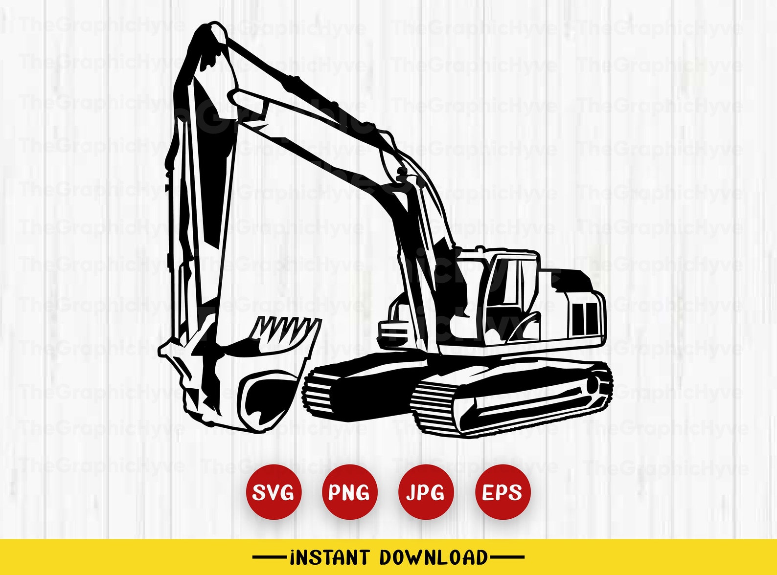 Excavator SVG | Heavy Equipment Svg| Construction Svg| Excavator ...