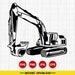 Excavator SVG | Heavy Equipment Svg| Construction Svg| Excavator ...