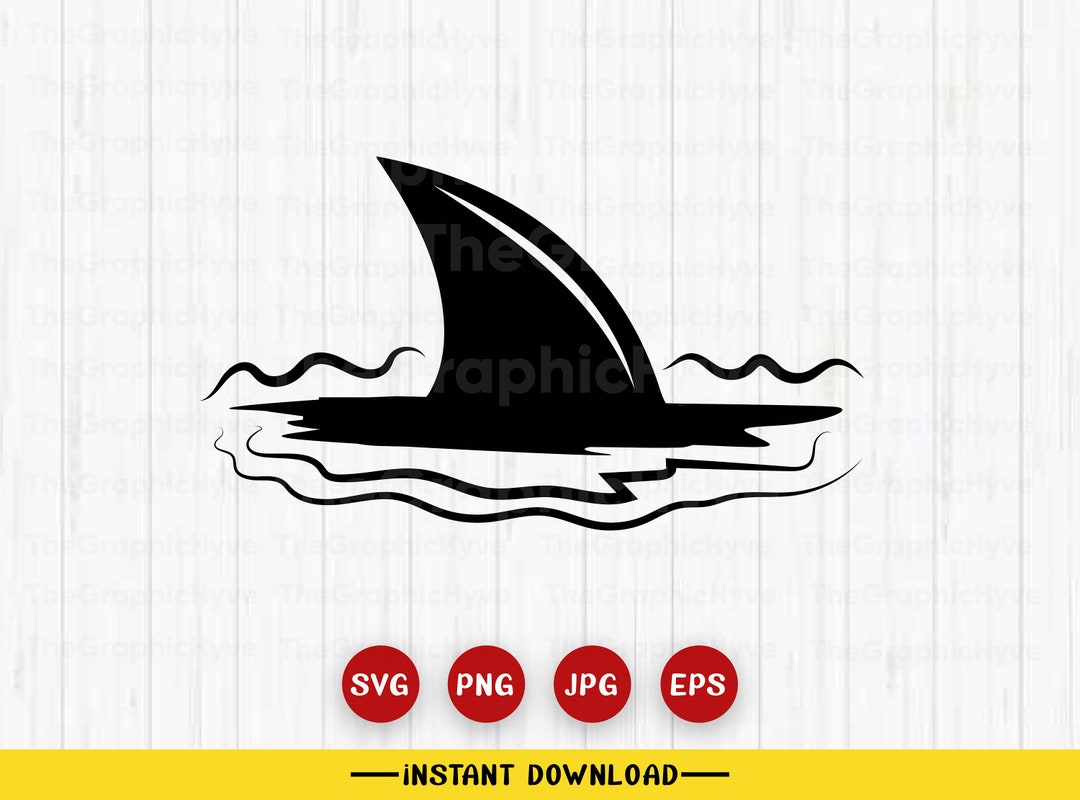 Shark Fins Svg, Shark Fins Water Svg, Shark Svg, Shark Silhouette ...