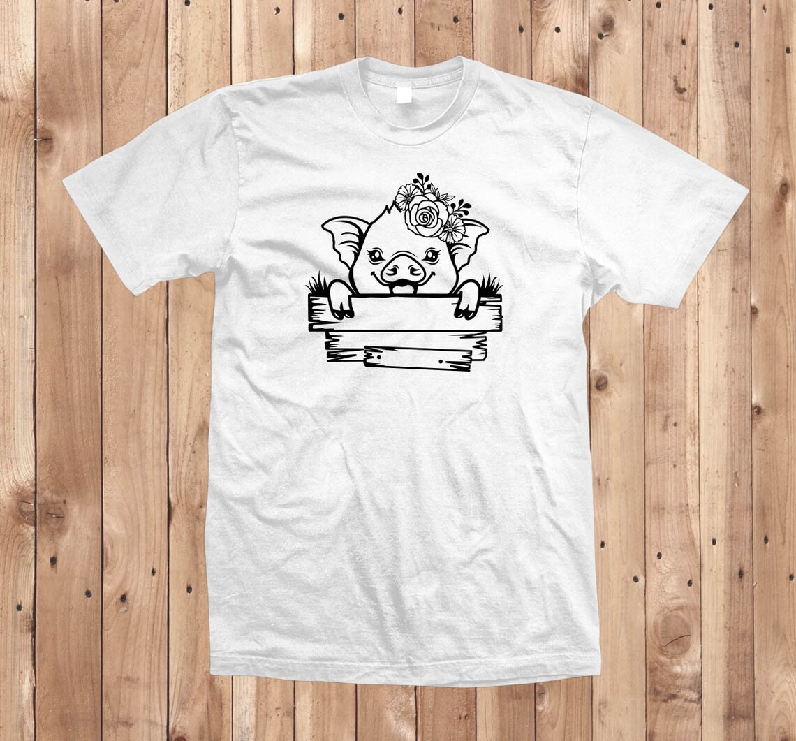 Peeking Baby Pig Svg Farm Animal Svg Farm Life Svg Cute Pig Svg Farm ...