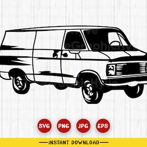 Camping Van SVG | Moving Vehicle SVG | Delivery Van Truck Svg ...