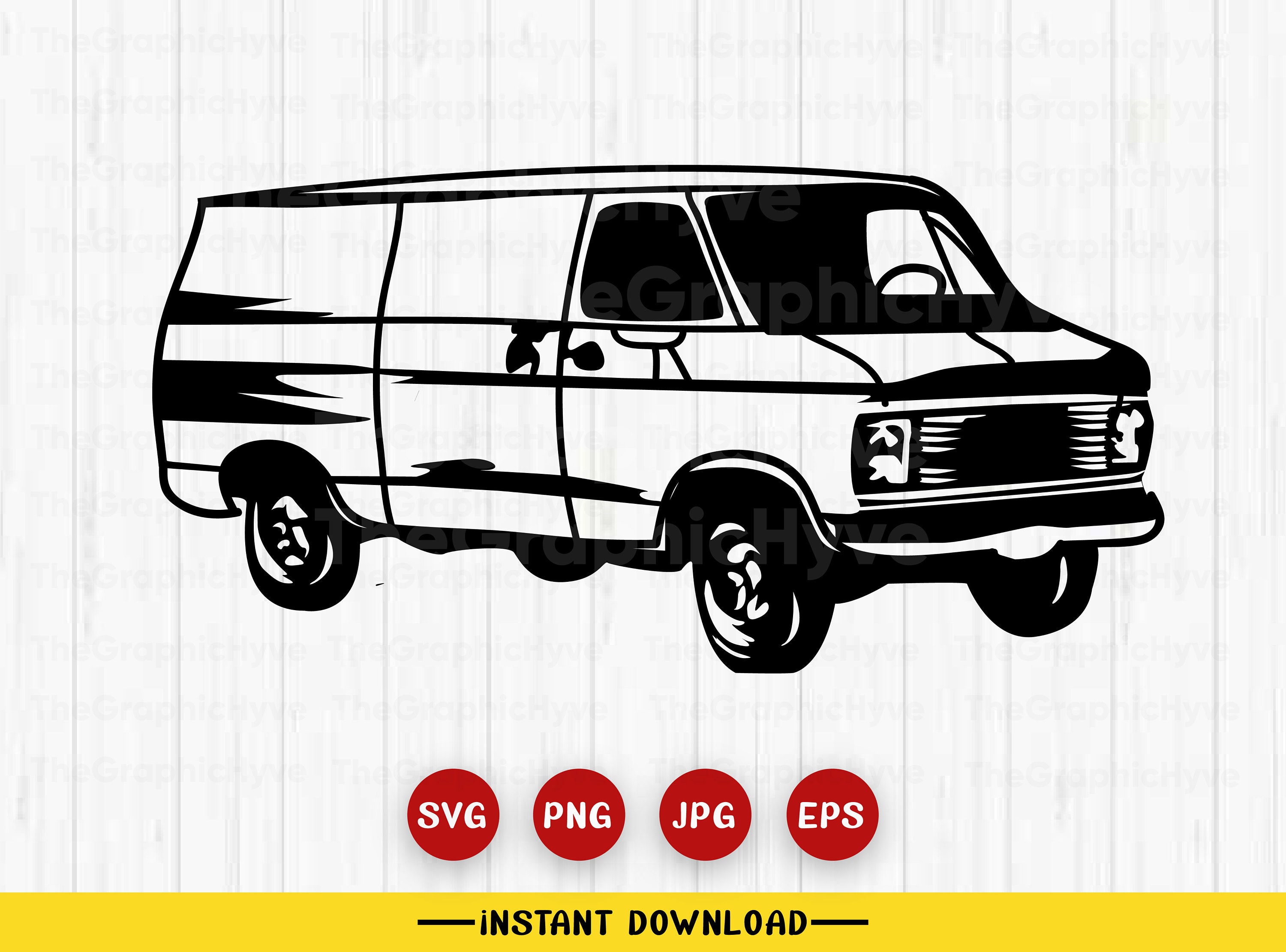 Camping Van SVG | Moving Vehicle SVG | Delivery Van Truck Svg ...