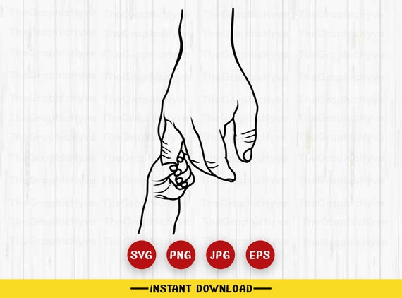 Father and Son Svg Father and Son Holding Hands Father and - Etsy