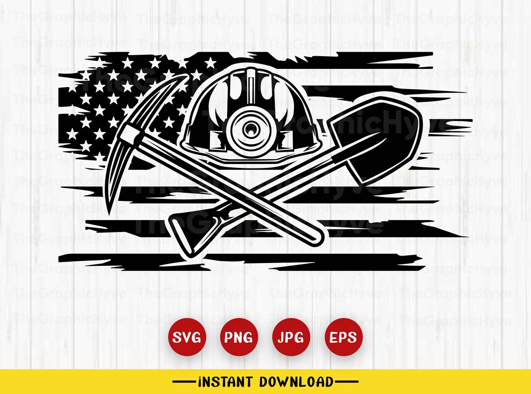 US Mining Svg || US Miner Svg || Coal Miner Svg || Miner Svg || Coal ...