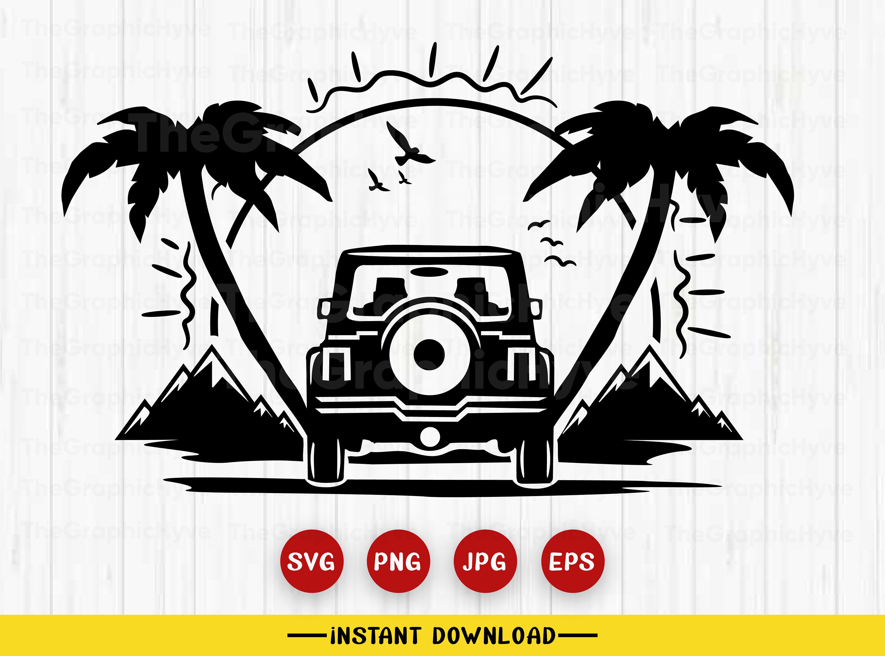 Offroad SVG, Suv Svg, Adventure Svg, off Road Svg, Beach Svg, Summer ...