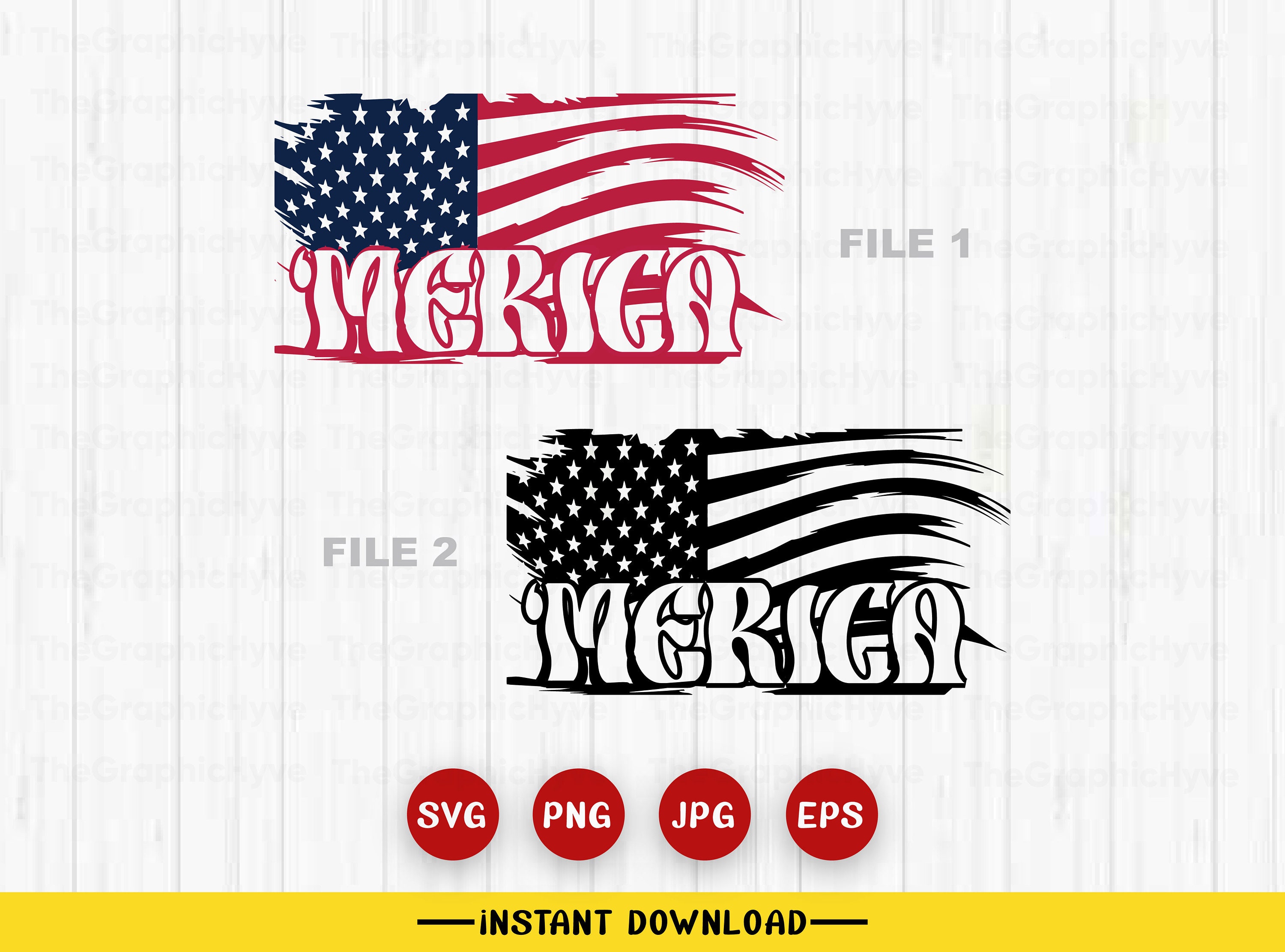 Merica Svg 4th of July Svg Independence Day Svg Distressed American ...