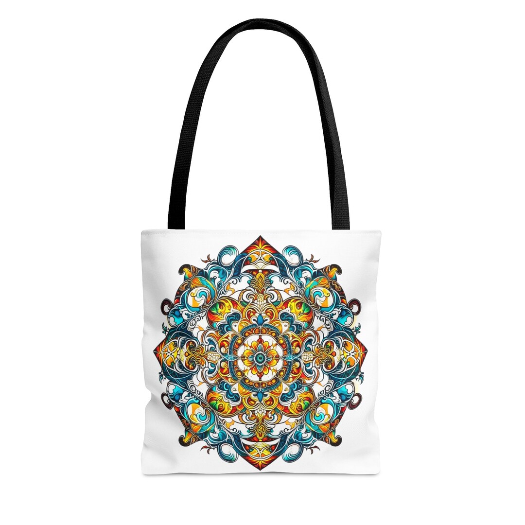 Mandala Tote Bag AOP Mandala Overnight Bag Work Tote Bag - Etsy