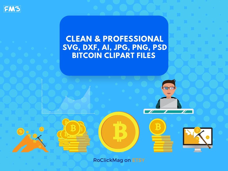 Bitcoin Clipart SVG Vector Files. Bundle of 10 Doodle Bitcoin - Etsy