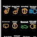 60 Car Dashboard Icons Svg:eg. Error Message, Check Engine, Fault ...
