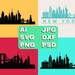 New York Bundle SVG Digital Download New York SVG New - Etsy