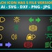 27 Car Lights Dashboard Icons Bundle - Master Light,headlights,high ...