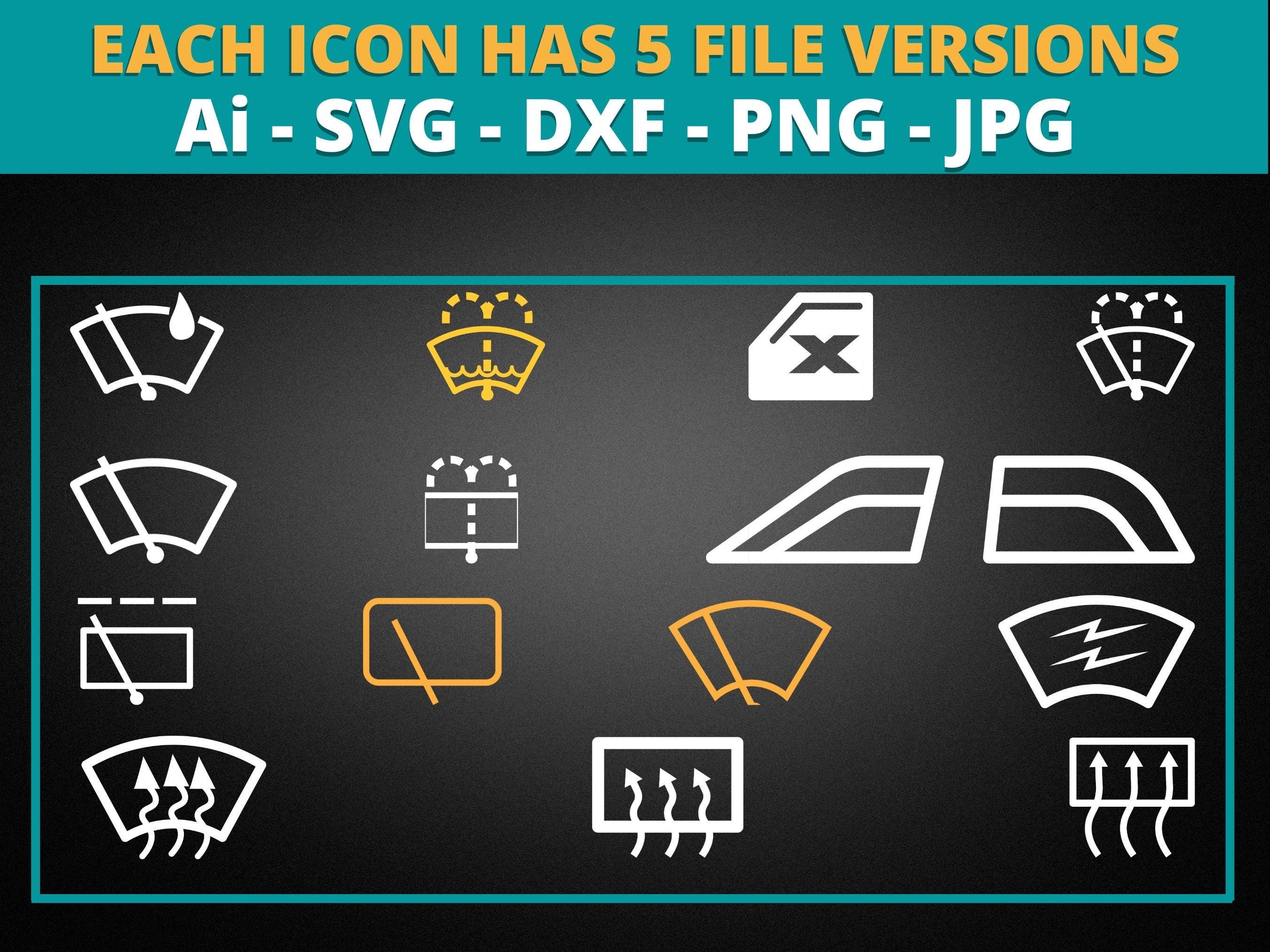 27 Car Dashboard Warning Lights Icons - Vehicle Indicator Symbols ...