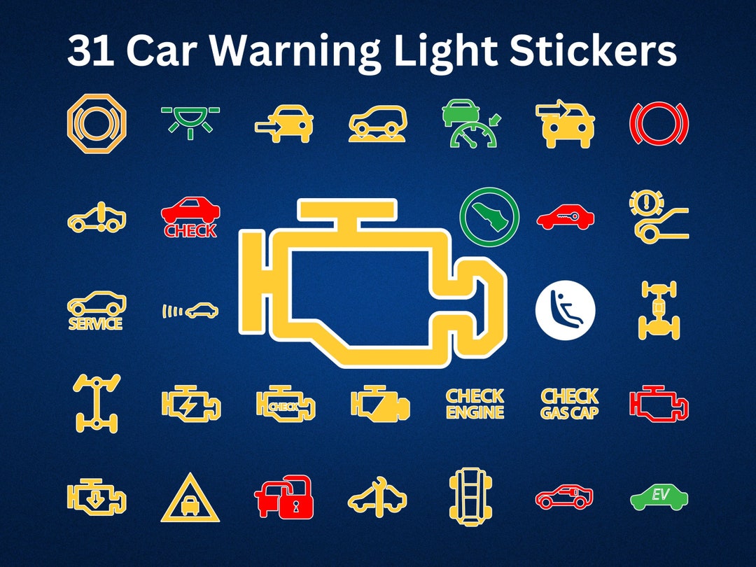 31 Car Maintenance Signs Stickers-svg, PNG, JPG File Format-instant ...