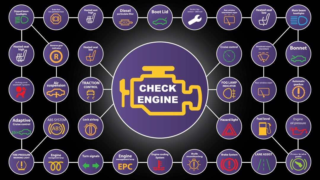 40 Car DTC Icons-car Dash Icons-svg-car Dashboard Icons Svg-engine Svg ...