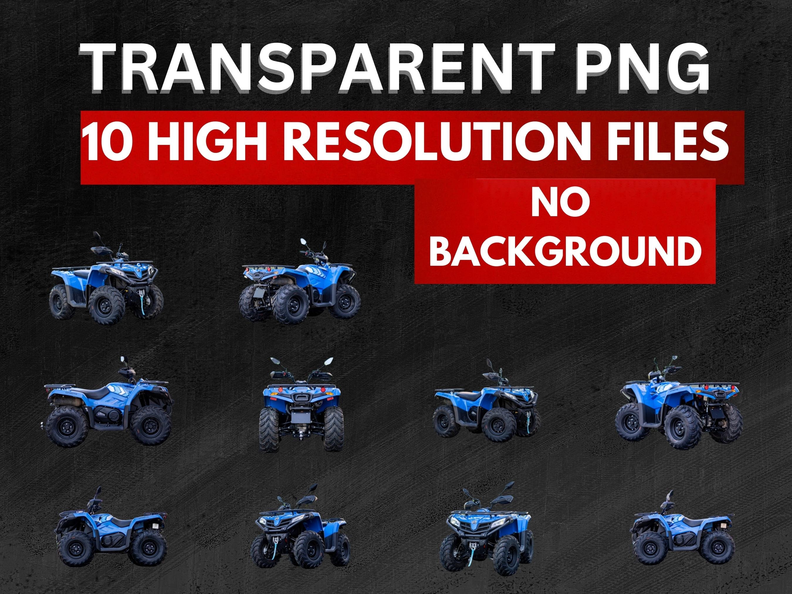 Transparent Background PNG Files of CF Moto ATV Quad Vehicle in Blue ...