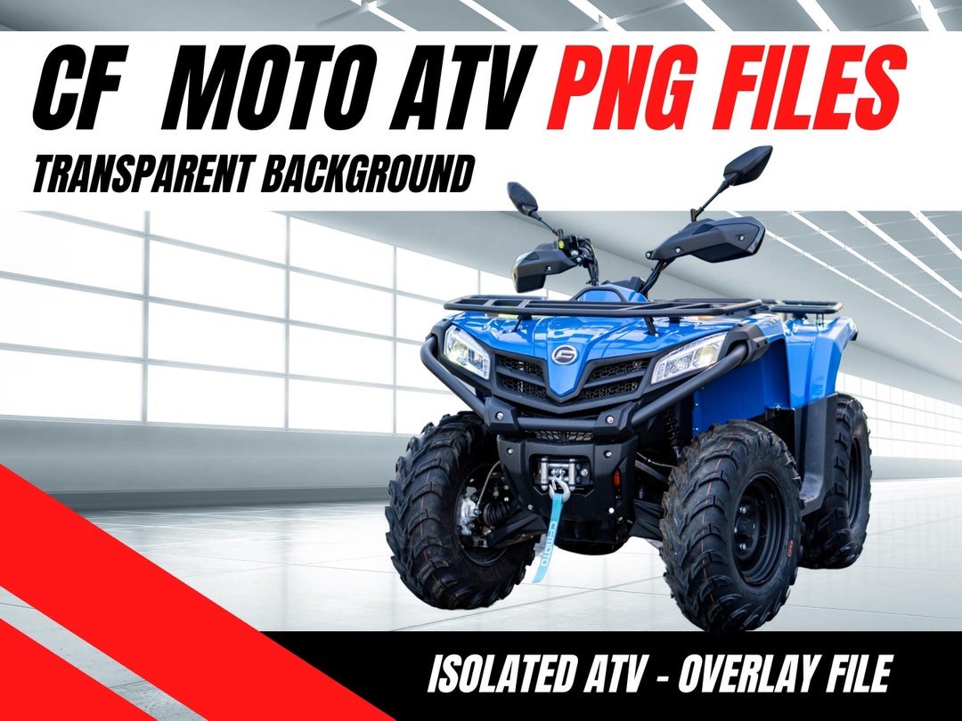 Transparent Background PNG Files of CF Moto ATV Quad Vehicle in Blue ...