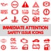 Bundle of 280 Icons - Vehicle Warning Light Icons Bundle - Engine, Oil ...