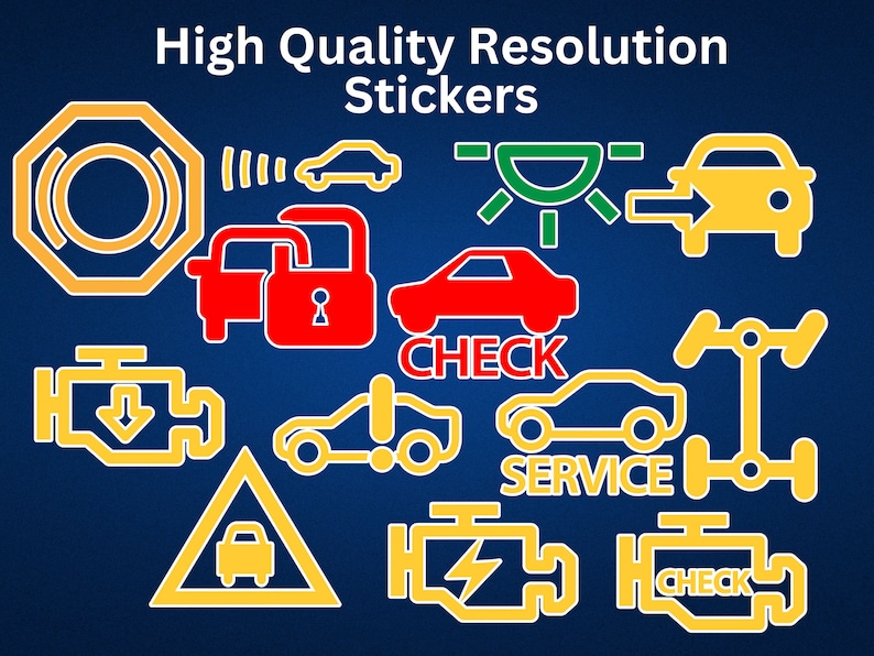 31 Car Maintenance Signs Stickers-svg, PNG, JPG File Format-instant ...