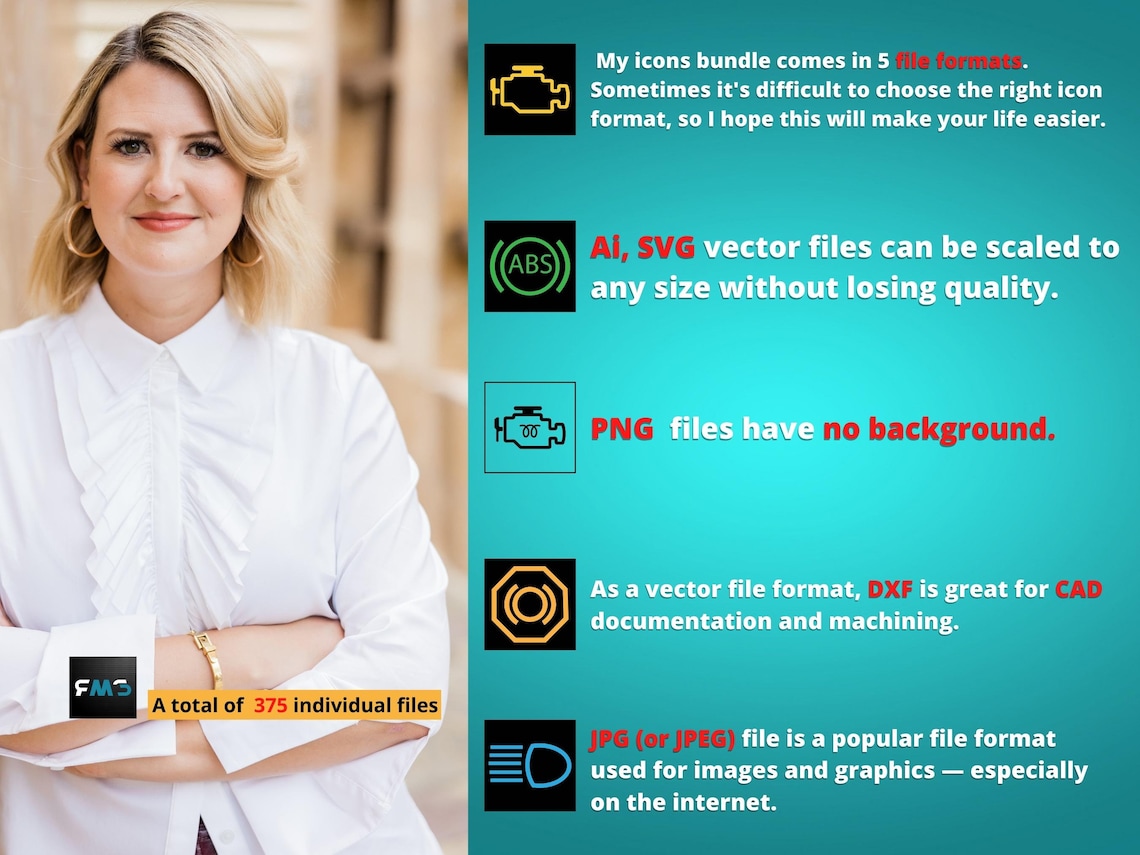 75 High-quality Car Common Dashboard Warning Icons: Dashboard Symbols ...