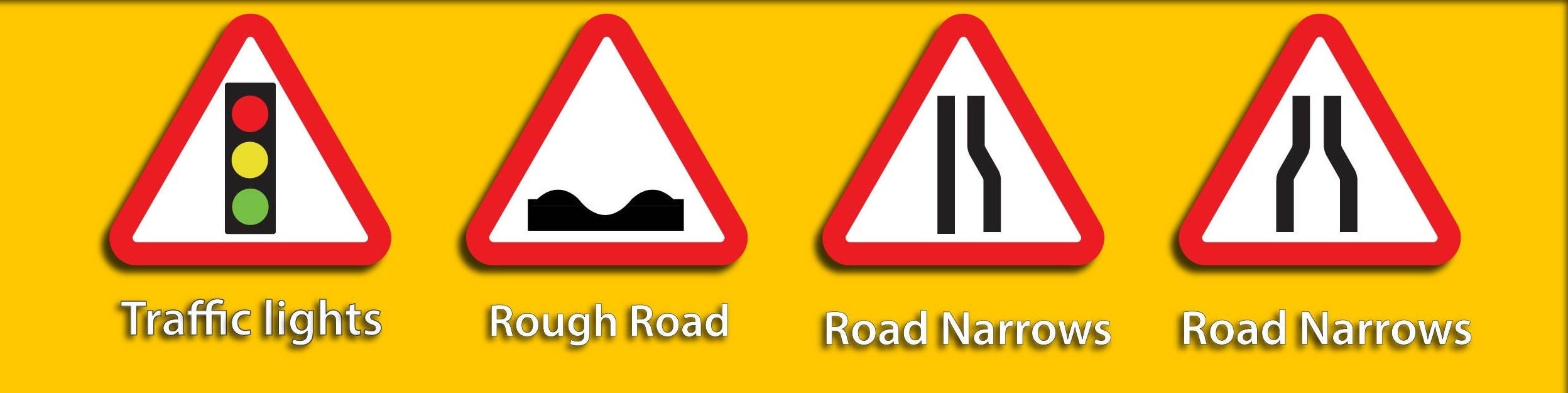 DMV Road Sign Icons SVG - Traffic Lights Clipart - Regulatory & Warning ...