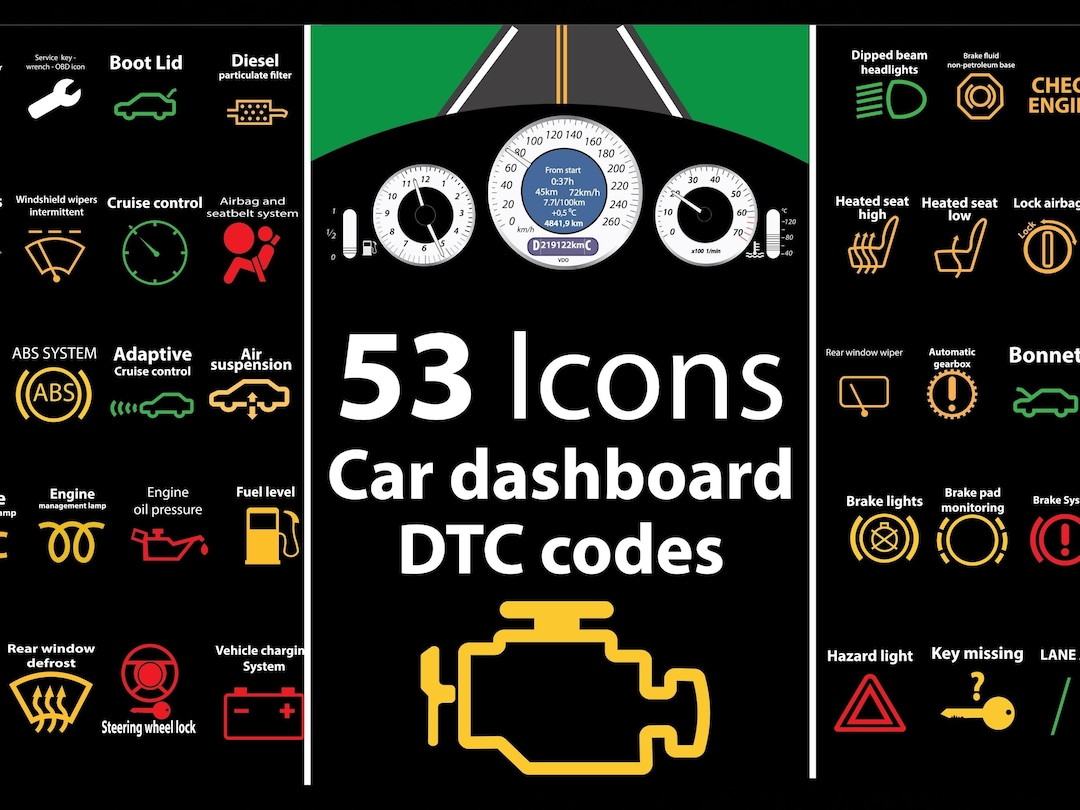 53 Car Dashboard, Dtc Codes, Error Message, Check Engine, Fault ...