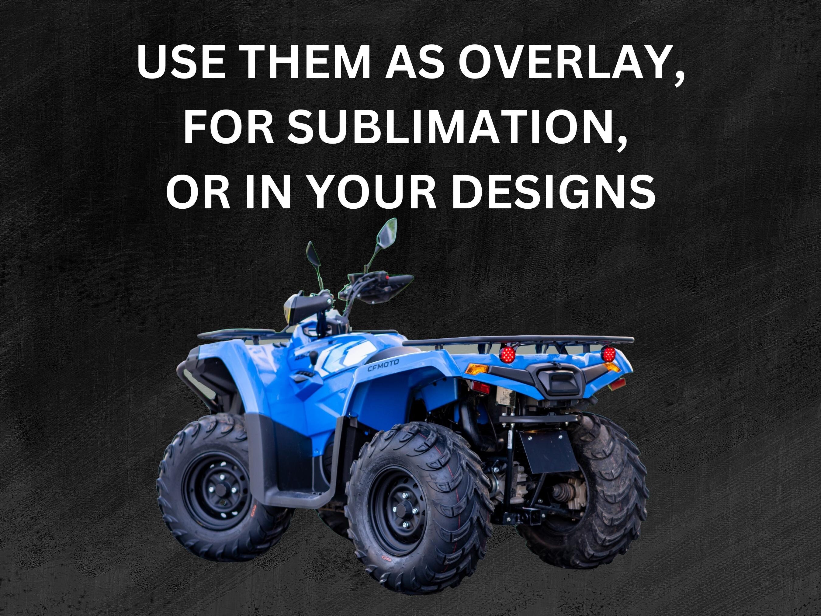 Transparent Background PNG Files of CF Moto ATV Quad Vehicle in Blue ...