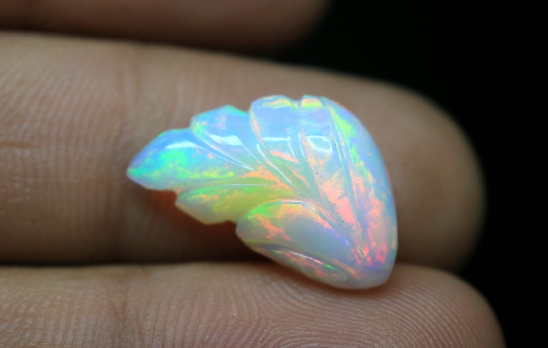 Mind Blowing Hand Carved Natural Ethiopian Opal Carving Gemstone ...