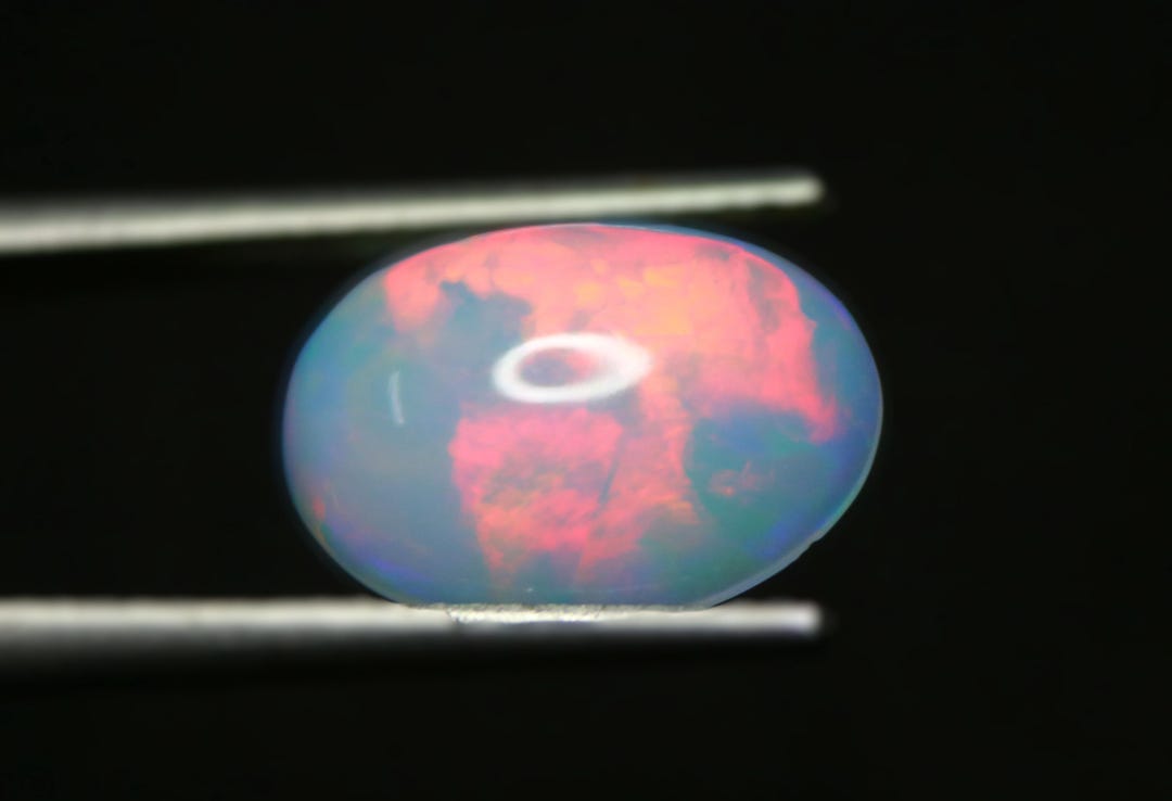 Beautiful Ethiopian Opal Multi Fire Oval Shape Cabochon Good Making ...