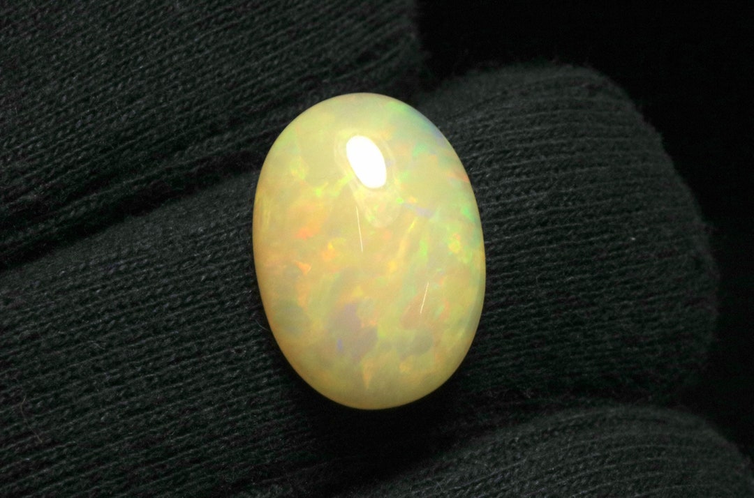 Ethiopian Opal Beautiful Multi Fire Oval Shape Cabochon Good Making ...