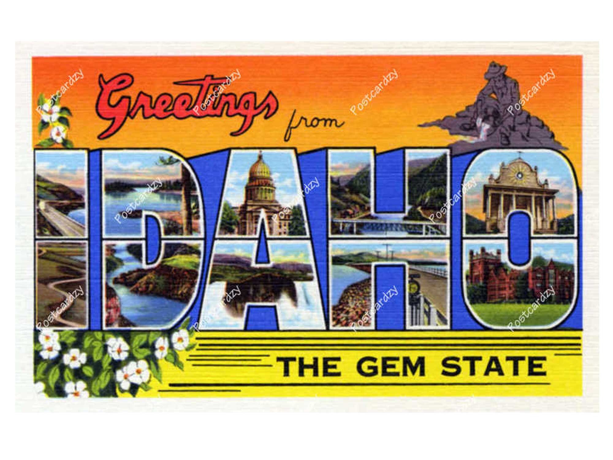 Scrapbooking Papercraft Embellishments Greetings from Idaho Large ...